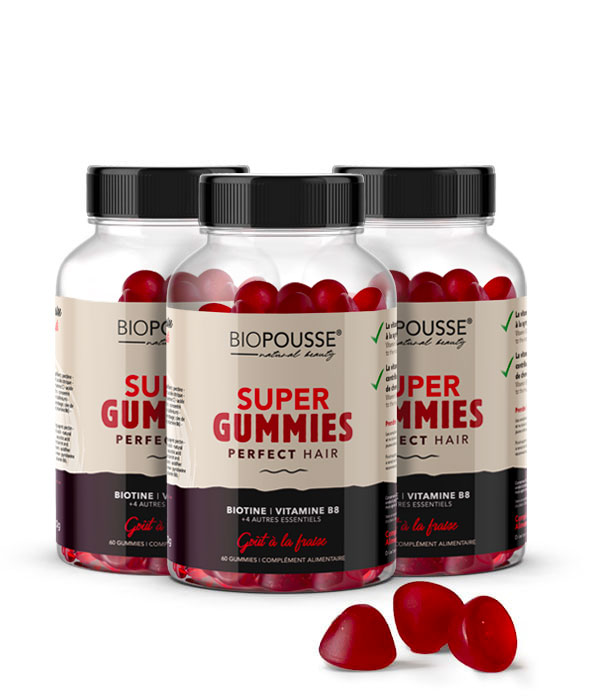 Super Gummies Perfect Hair x3 - Biotine, Vitamine B6, B8, Vitamine C ...